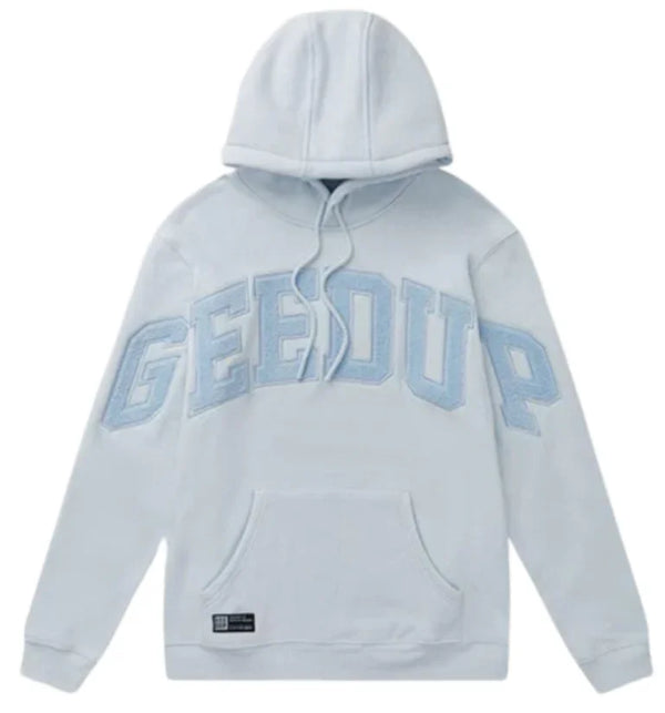 Geedup Team Logo Hoodie - Pale Blue – Hectic Kixs
